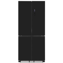 Exquisit Multi Door "EMD470-170-200E", Energieeffizienz: E (A-G), schwarz, glas, B:84cm H:193cm T:57,8cm, K&uuml;hlschr&auml;nke, Nie mehr abtauen &ndash; No-Frost & Umluft f&uuml;r perfekte K&uuml;hlung