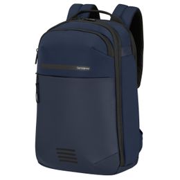 Laptoprucksack Samsonite "MODERNY 14,1 Zoll", Gr. B/H/T: 26cm x 42cm x 16cm, blau, Polyester, Rucks&auml;cke Laptoprucksack, mit gepolsterten und verstellbaren Schultergurten