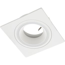 Eglo Deckenleuchte "CAROSSO", wei&szlig;, H: 2,5cm, 1 Stk., Leuchten, Deckenleuchte aus Alu - exkl. GU10 - 35W, Deckeneinbaustrahler Einbaustrahler