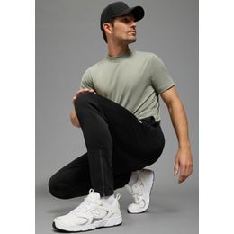 MAN'S WORLD Baseball Cap MAN'S WORLD, Herren, schwarz, Web, Baumwollmischung, unifarben, Caps, mit trendigem Netzeinsatz und verstellbarem Riegel hinten - NEW
