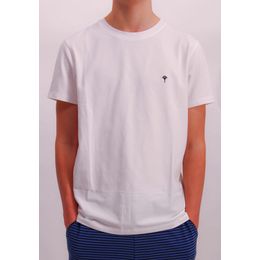 JOOP! Shorty JOOP, Herren, Gr. XL, wei&szlig; blau gestreift, Jersey, Obermaterial: 96% Baumwolle, 4% Elasthan, unifarben, bequem kurz, Rundhals, Homewear-Sets Shorty, mit Rundhalsausschnitt und kurzem Arm