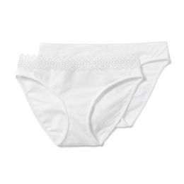 Tchibo - 2 Slips - Damen - Gr. M - wei&szlig;