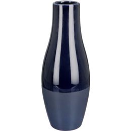 Tischvase Gilde "Vase Sky, bauchig, aus Keramik, H&ouml;he ca. 41 cm", blau, H:41cm &Oslash;:16cm, Keramik, Vasen, wasserdicht