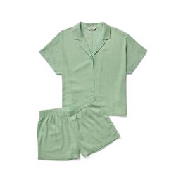 Tchibo - Shorty-Pyjama-Set - Damen - Gr. 40 - gr&uuml;n