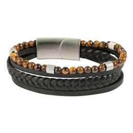 Adelia&acute;s Armband ADELIA&acute;S "Herren Armband &ndash; Lederarmband aus Leder 21 cm", schwarz, Armb&auml;nder, Herren, 21cm, Leder, Armband, Perfekt als Geschenk zum einfach so