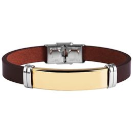 Adelia&acute;s Armband ADELIA&acute;S "Unisex Armband aus Leder 21 cm", braun, Armb&auml;nder, Damen, 21cm, Leder, Armband, Zum Verschenken &ndash; ideal zum Weihnachten