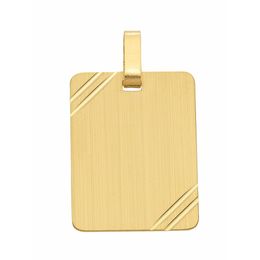 Adelia&acute;s Kettenanh&auml;nger ADELIA&acute;S "333 Gold Gravurplatte Anh&auml;nger", gold, Schmuckanh&auml;nger, Damen, Gold, Kettenanh&auml;nger, 333 Gold Goldschmuck f&uuml;r Damen