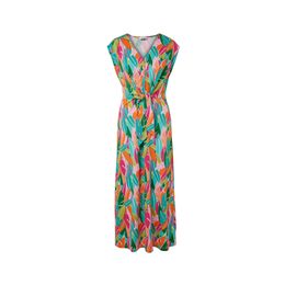 Tchibo - Jerseykleid mit Knoten - Damen - Gr. S - mehrfarbig/gebl&uuml;mt
