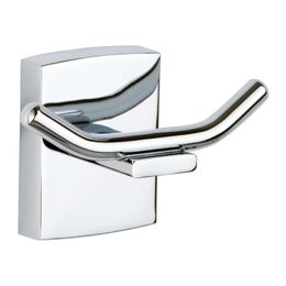 Klebehaken Tesa "Handtuchhaken 1x Tesa klaam Wandhaken", chrome, B:8cm L:6,5cm &Oslash;:8,5cm, Haken