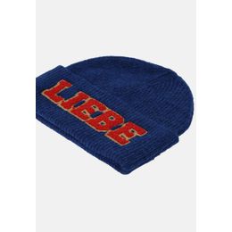 Beanie SALZHAUT "M&uuml;tze METTEN", Damen, Gr. M, blau (ultramarine), Obermaterial: 77% Polylactid PAC. 17% Polyester PES. 6% Elasthan EL., M&uuml;tzen Beanie