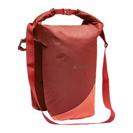 Fahrradtasche Vaude "Road Master Urban (Double)", schwarz cherry, Taschen, Polyester, aus Polyester, doppeltes Design