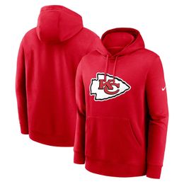 Kapuzenpullover Nike "Nike Hoodie Kansas City Chiefs Nike Club Logo", Damen, Gr. M, mehrfarbig, 82% Baumwolle, 18% Polyester, Pullover Kapuzenpullover
