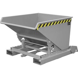 eurokraft pro Kippbeh&auml;lter automatisch, Volumen 0,6 m&sup3;, grau RAL 7005