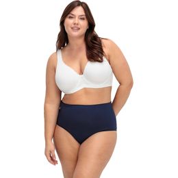 sheego Damen B&uuml;gel-BH im Doppelpack marine+wei&szlig; Gr&ouml;&szlig;e 100G