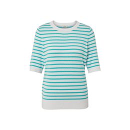 Tchibo - Gestreifter Feinstrickpullover - Damen - Gr. M - wei&szlig;/gestreift