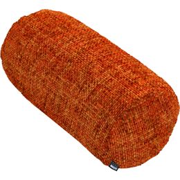Dekokissen done. "Twist", orange (rust, meliert), B:22cm H:10cm L:50cm, Polyester, Dekokissen_Sitzkissen_Kissenh&uuml;llen, Geflochtene Optik