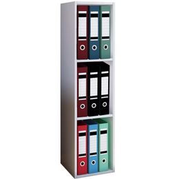 B&uuml;cherregal Vcm "Holz B&uuml;ro Regal B&uuml;cher Ordner Aktenregal Offas 3f", wei&szlig;, B:34cm T:30cm, Regale, B&uuml;cherregal