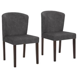 Esszimmerstuhl OTTO HOME "Prato", braun (braun, schwarz), B:50cm H:83cm T:64cm, Kunstleder, Polyurethan, St&uuml;hle, Esszimmerstuhl