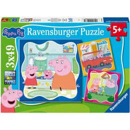 Puzzle Ravensburger "Familie zuerst", bunt, Puzzles, KinderB:21cm H:21cm, Pappe, Motiv, Made in Europe, B:21cm H:21cm