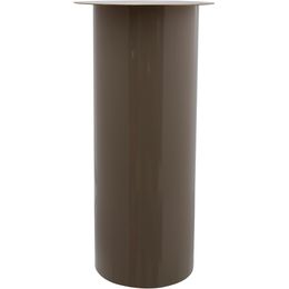 Kerzenhalter Kayoom "Bodenkerzenst&auml;nder Art Deco 165", grau (taupe, goldfarben), B:20cm H:40cm T:20cm &Oslash;:20cm, Metall, Kerzenhalter, Kerzenhalter