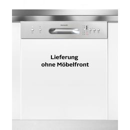 Hanseatic teilintegrierbarer Geschirrsp&uuml;ler "HGTI6082E127735BS", Energieeffizienz: E (A-G), silber (silberfarben), B:59,8cm H:81,5cm T:57cm, Geschirrsp&uuml;ler, inkl. 3 Jahre Herstellergarantie