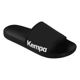 Badepantolette Kempa "Schuhe Badepantolette", Herren, Gr. 10.5, schwarz (schwarz, wei&szlig;), Obermaterial: 100% Polyurethan PU., Schuhe