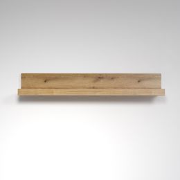 Wandregal Home Affaire "Ghent", eiche, B:180cm H:31cm T:26cm, Holzwerkstoff, Regale, Wandregal, Ideal f&uuml;r Dekorationen - Aufgebaut (B/T/H): 180/26/31 cm