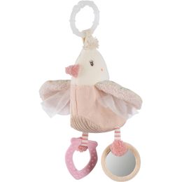 babyFEHN Greifspielzeug FEHN "feehnLAND, Activity-Vogel", rosa (rose), Greifspielzeug, KinderB:13cm H:23cm, zur Befestigung an Kinderwagen, Babyschale oder Bett, B:13cm H:23cm