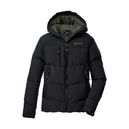 Steppjacke Killtec "KOW 239 BYS QLTD JCKT", Jungen, Gr. 140, schwarz, Obermaterial: 100% Polyester.Futter: 100% Polyester.Futter 2:.F&uuml;llung: 100% Polyester, Jacken Steppjacke, Winddichte, wasserabweisende Kinderjacke mit verstellbaren B&uuml;ndchen