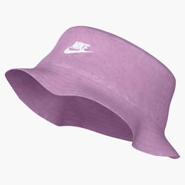 Fischerhut Nike Sportswear "U NK APEX BUCKET SQ FUT WSH L", Damen, Gr. L, lt magenta, wei&szlig;, Obermaterial: 100% Baumwolle, H&uuml;te, mittellanges Design, aus vorgewaschenem Twill-Material