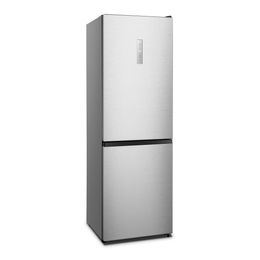HISENSE K&uuml;hl-/Gefrierkombination "RB390N4C", Energieeffizienz: D (A-G), silber (inox), Rechtsanschlag, K&uuml;hlschr&auml;nke, Au&szlig;en-Display