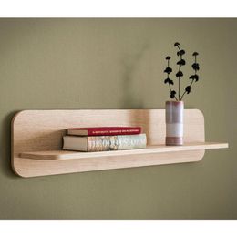 Pharao24.de Wandregal Wohnzimmerregal in Eichefarben 90 cm breit