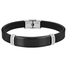 Adelia&acute;s Armband ADELIA&acute;S "Herren Armband &ndash; Lederarmband aus Leder 21 cm", schwarz, Armb&auml;nder, Herren, 21cm, Leder, Armband, Perfekt zum Verschenken an besondere Menschen