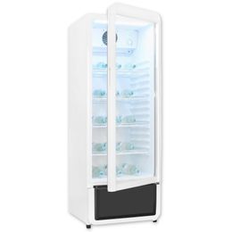 Exquisit Getr&auml;nkek&uuml;hlschrank "GKS220-GT-431D weiss", Energieeffizienz: D (A-G), wei&szlig;, Rechtsanschlag, nicht wechselbar, K&uuml;hlschr&auml;nke, Alles auf einen Blick dank Isolierglast&uuml;r und &uuml;bersichtliche Lagerung