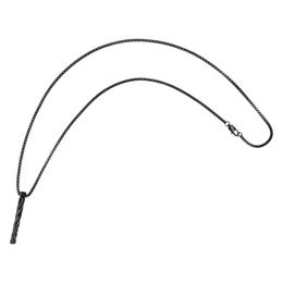 Adelia&acute;s Kette ohne Anh&auml;nger ADELIA&acute;S "Unisex Halskette mit Anh&auml;nger &ndash; aus Edelstahl", schwarz, Halsketten, Herren, 61cm, Edelstahl, Ideal als Geschenk f&uuml;r besondere Anl&auml;sse