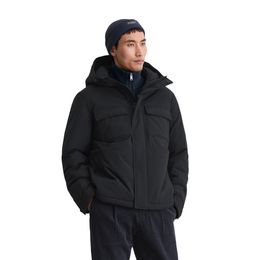 Marc O'Polo Outdoorjacke MARC O'POLO "mit weicher Wattierung von Unifi REPREVE", Herren, Gr. L, blau (schwarz navy), Obermaterial: 100% Polyester, unifarben, regular fit, Jacken Outdoorjacke