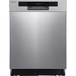 Hanseatic Unterbaugeschirrsp&uuml;ler "HGU6082C147735TI", Energieeffizienz: C (A-G), silber (silberfarben), B:59,8cm H:81,5cm T:57cm, Geschirrsp&uuml;ler, inkl. 3 Jahre Herstellergarantie