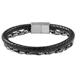 Adelia&acute;s Armband ADELIA&acute;S "Unisex Armband &ndash; Lederarmband aus Leder 23 cm", schwarz, Armb&auml;nder, Damen, 23cm, Leder, Armband, Perfekt als Geschenk zum Geburtstag