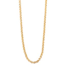 Adelia&acute;s Kette ohne Anh&auml;nger ADELIA&acute;S "Unisex Halskette &ndash; Erbskette aus Edelstahl 55 cm", gold, Halsketten, Damen, 55cm, Edelstahl, Sch&ouml;ne Geschenkidee zum einen besonderen Tag