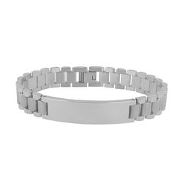 Adelia&acute;s Gliederarmband ADELIA&acute;S "Unisex Armband &ndash; Gliederarmband aus Edelstahl 20,5 cm", silber, Armb&auml;nder, Damen, 20cm, Edelstahl, Gliederarmband, Ideal als Geschenk zum Muttertag