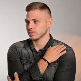 Adelia&acute;s Armband ADELIA&acute;S "Herren Armband &ndash; Lederarmband aus Leder 21 cm", schwarz, Armb&auml;nder, Herren, 21cm, Leder, Armband, Ideal als Geschenk zum Jubil&auml;um