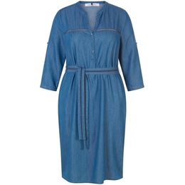 Anna Aura - Jeanskleid mit V-Ausschnitt, denim, Gr. 44 / L - Baumwolle
