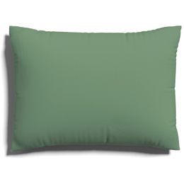 Kissenbezug Schlafgut "EASY JERSEY Kissenh&uuml;lle 100% Baumwolle, weicher Edel-Jersey, b&uuml;gelfrei", gr&uuml;n (gr&uuml;n mid), B:70cm L:90cm, Jersey, Obermaterial: 100% Baumwolle, Kissenbez&uuml;ge, Kissenbezug, mit farblich angepasstem Rei&szlig;verschluss, pflegeleicht, formstabil