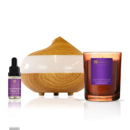 Dr. Botanicals Dr Botanicals Deluxe Entspannungs-Rosen-Diffusor-Set mit Sandelholz- und Bergamotkerze