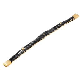 Adelia&acute;s Armband ADELIA&acute;S "Unisex Armband &ndash; Lederarmband aus Leder 23 cm", schwarz, Armb&auml;nder, Damen, 23cm, Leder, Armband, Ideal als Geschenk zum Weihnachten