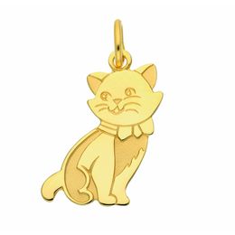 Adelia&acute;s Kettenanh&auml;nger ADELIA&acute;S "Anh&auml;nger Katze 333 Gold ( 8K ) &ndash; Goldanh&auml;nger Katze", gold, Schmuckanh&auml;nger, M&auml;dchen, Gold, Kettenanh&auml;nger, Goldanh&auml;nger Katze