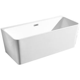 Badewanne Welltime "Granada, Wandabschlie&szlig;end", wei&szlig;, B:74cm H:58cm L:160cm, Acryl, Badewannen