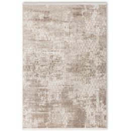 Sch&ouml;ner Wohnen Kollektion Teppich "Vision 241", beige (sand), B:133cm H:7mm L:190cm, Kunstfaser, Viskose, SCH&Ouml;NER WOHNEN-KOLLEKTION, Teppiche, Teppich, Viskoseteppich mit Glanz, Wohnzimmer