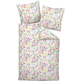 Bettw&auml;sche Janine "CARMEN S 55130 09 * 155X220,80x80", bunt (multicolor), B/L: 135cm x 200cm, 1 Stk., 1 Stk., Interlock-Jersey, B/L: 80cm x 80cm, Interlock-Jersey, Obermaterial: 100% Baumwolle, Bettw&auml;sche, Bettw&auml;sche, mit Rei&szlig;verschluss