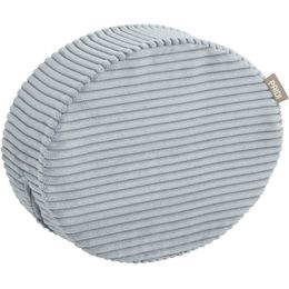 R&uuml;ckenkissen Paidi "Cord in verschiedenen Farben, weiches Aufsteckkissen", dusty blau, B:12cm H:28cm L:35cm, Polyester, Funktionskissen, Bettkantenschutz, abnehmbarer und waschbarer Bezug